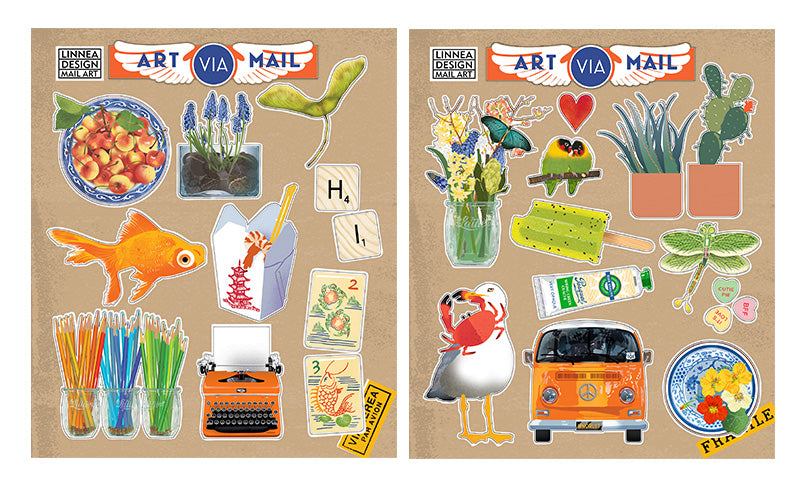 Mail Art Stickers – Linnea Design